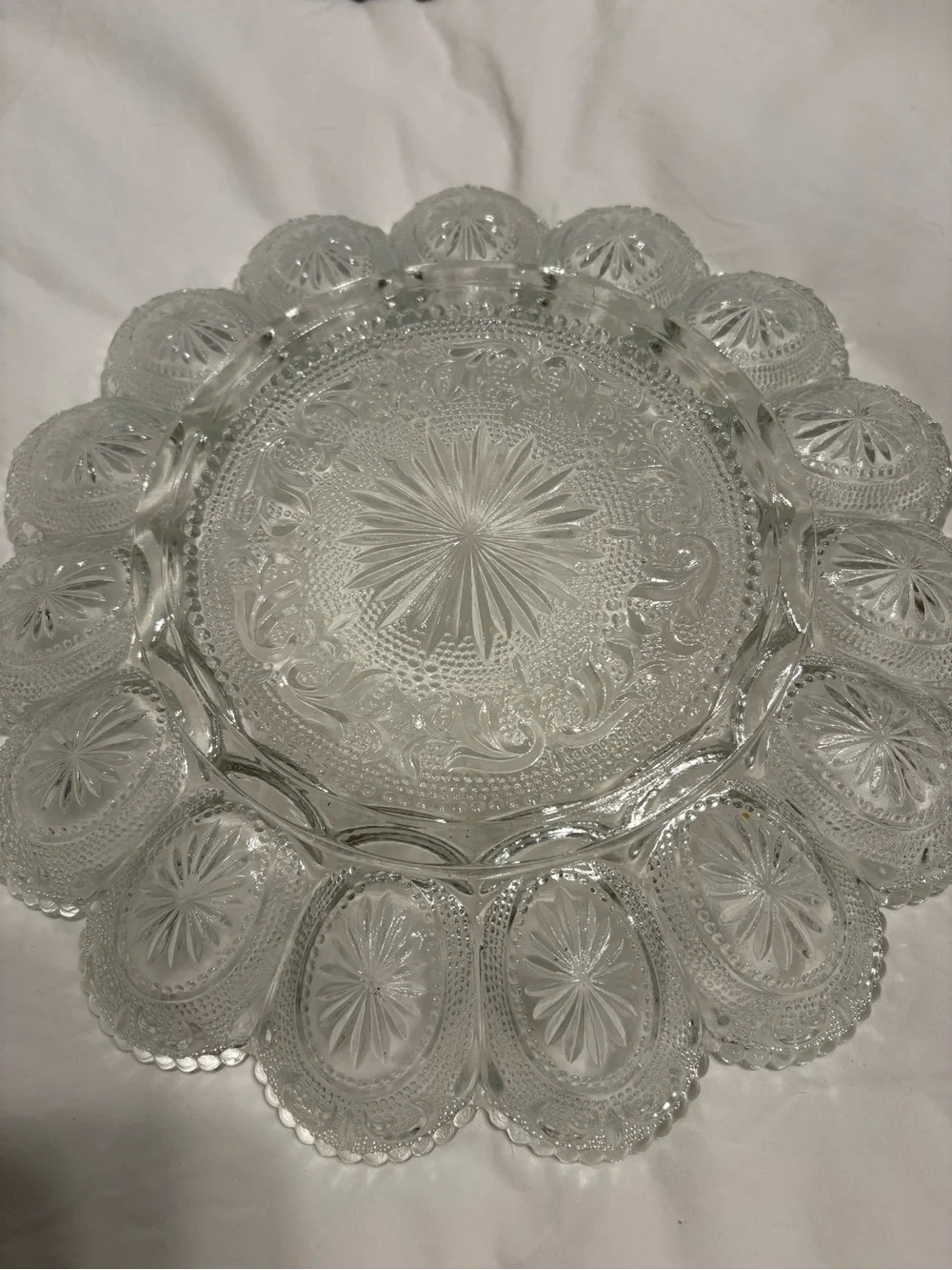 Brockway | Dining | Vintage Brockway Glass Concord Deviled Egg Plate Sm ...